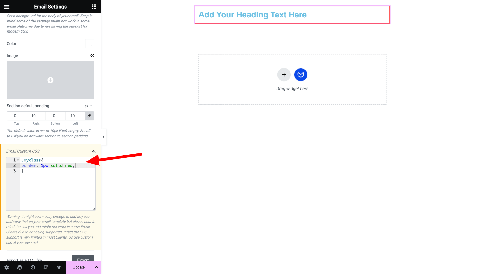 How To Add Custom CSS To Emails | Elemailer